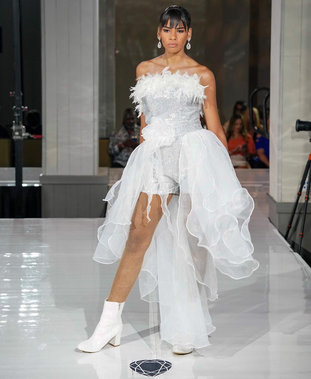 Short Organza Runway Dress