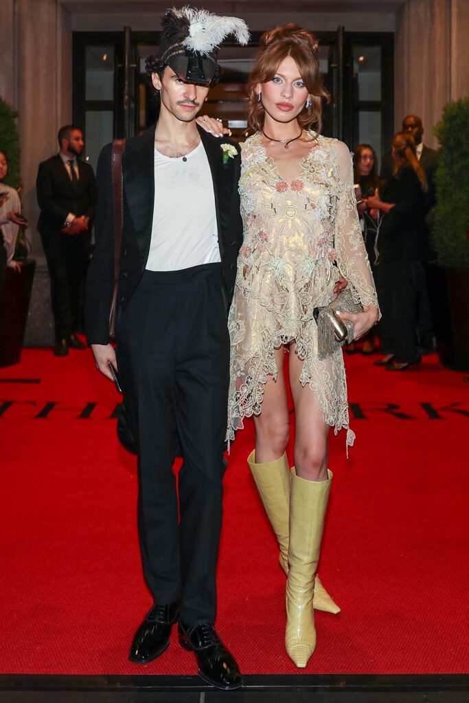 Ivy Getty in Conner Ives Leaving the Mark Hotel While Attending the ...