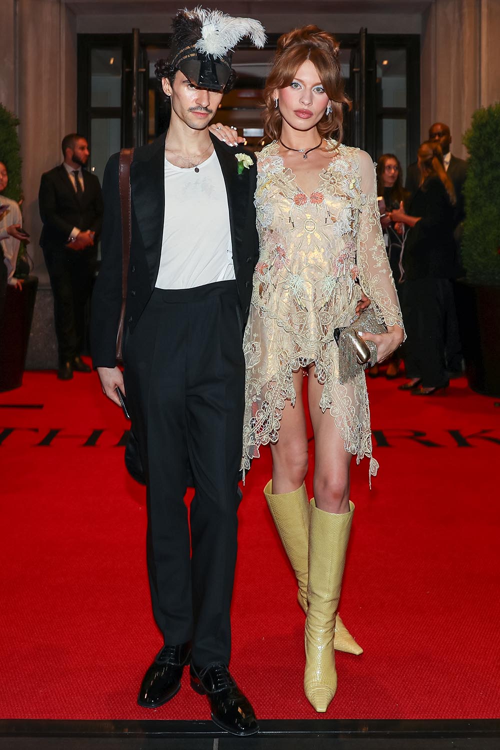 Ivy Getty in Conner Ives Leaving the Mark Hotel While Attending the ...